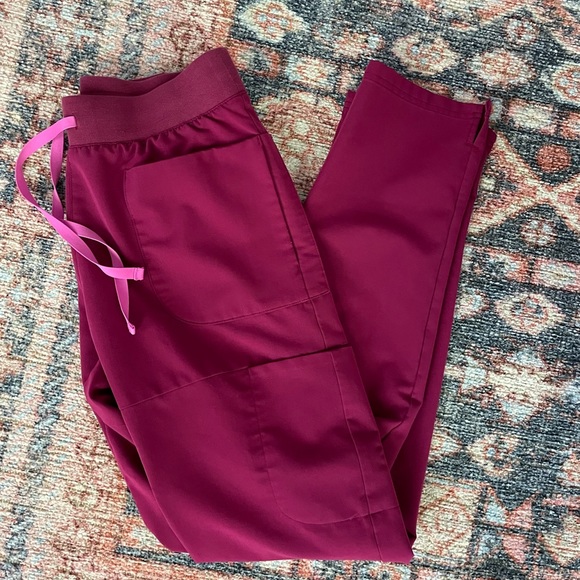 Figs | Other | Figs Scrub Pants In Dark Magenta | Poshmark